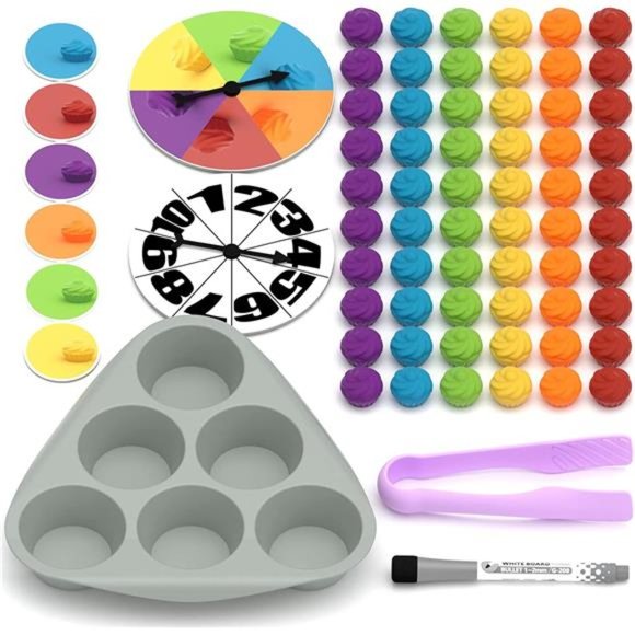 Toys | Counting Cupcake Toys Matching Games With Sorting Toys For ...